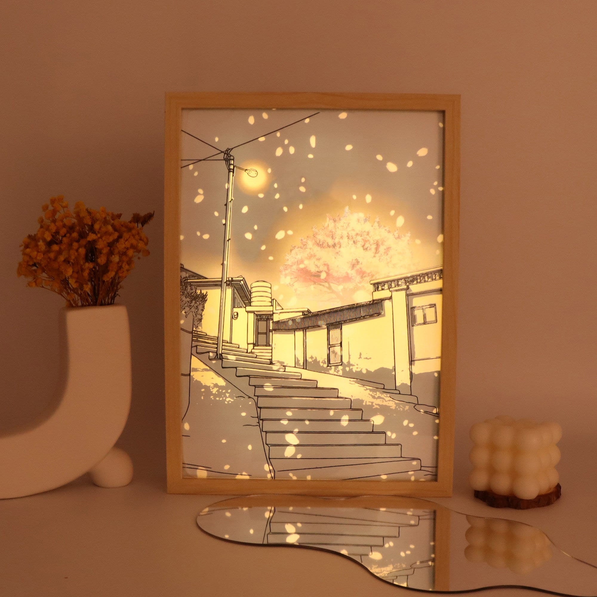 Light-up LED Painting the Collision of Light and Art Wall - Etsy