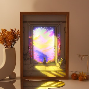 Wall Art Frame Light, the Collision of Light and Art, Light Box, LED ...