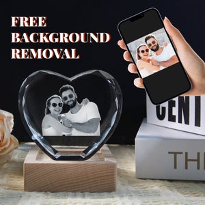 3D Crystal Photo Portrait Personalized With Your Photo, Personalized 3D ...