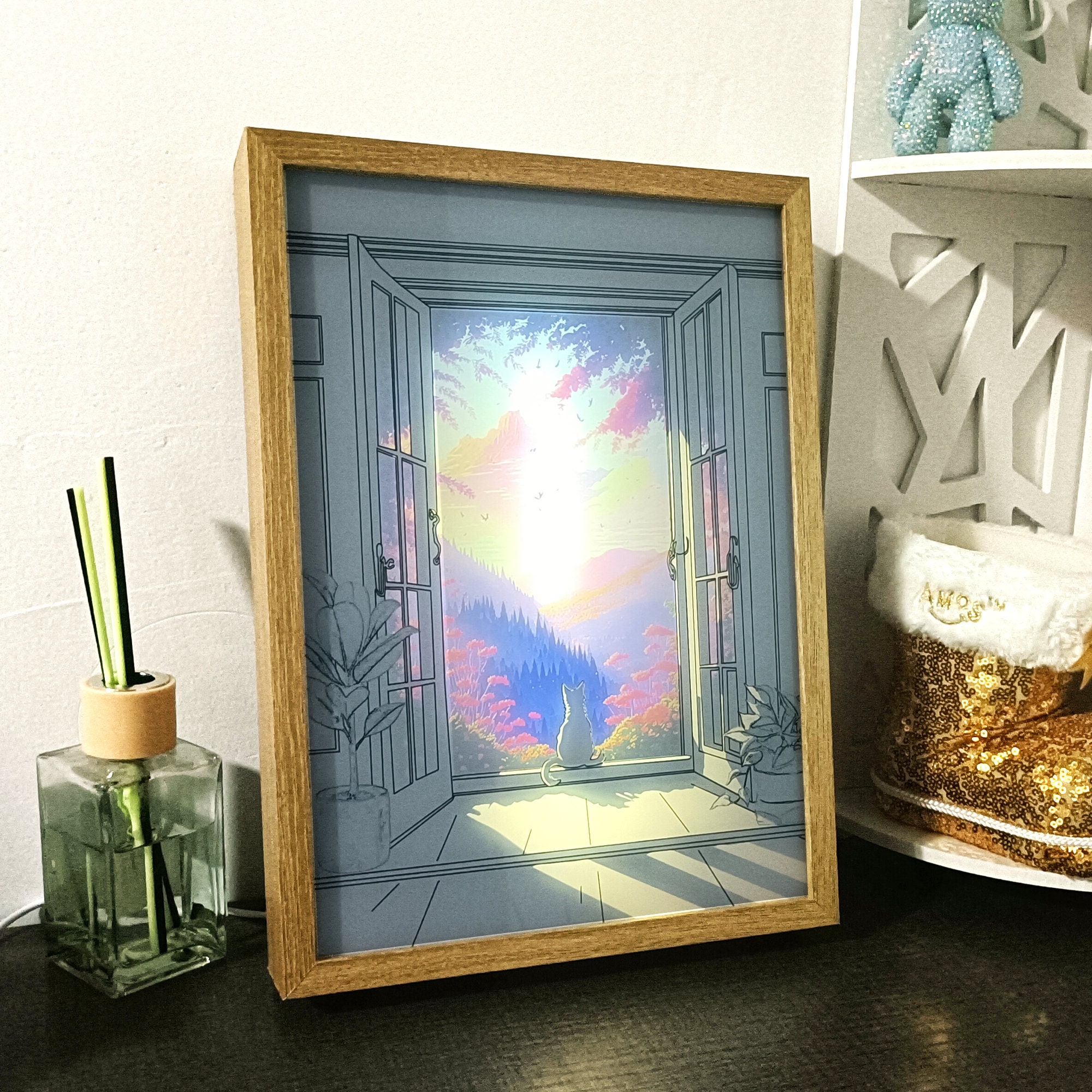Wall Art Frame Light the Collision of Light and Art Light - Etsy Australia Wall Art Frame Light the Collision of Light and Art Light - Etsy Australia