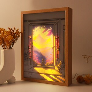 Wall Art Frame Light, the Collision of Light and Art, Light Box, LED ...