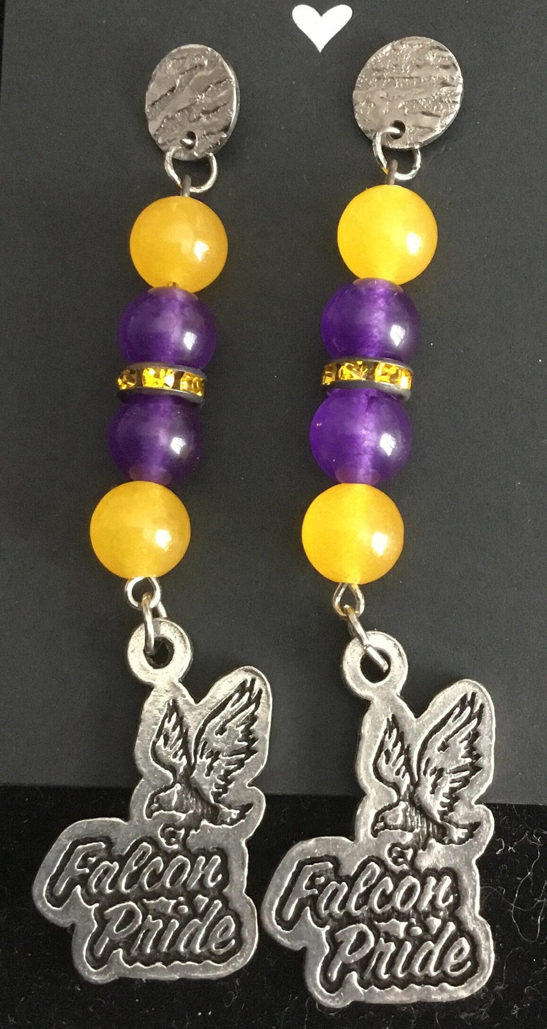 Falcon Pride Stud Earrings - Etsy