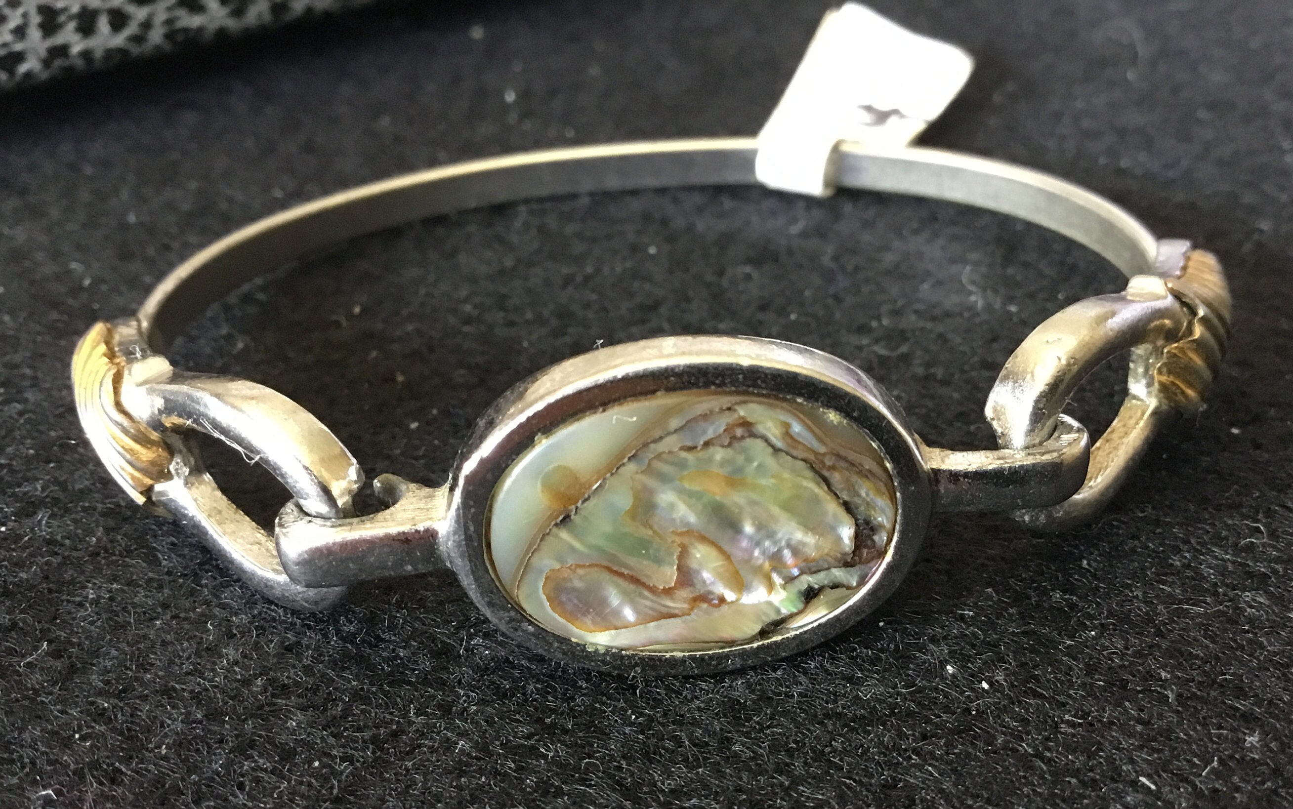 Vintage Avon Abalone Bracelet in Silver - Etsy