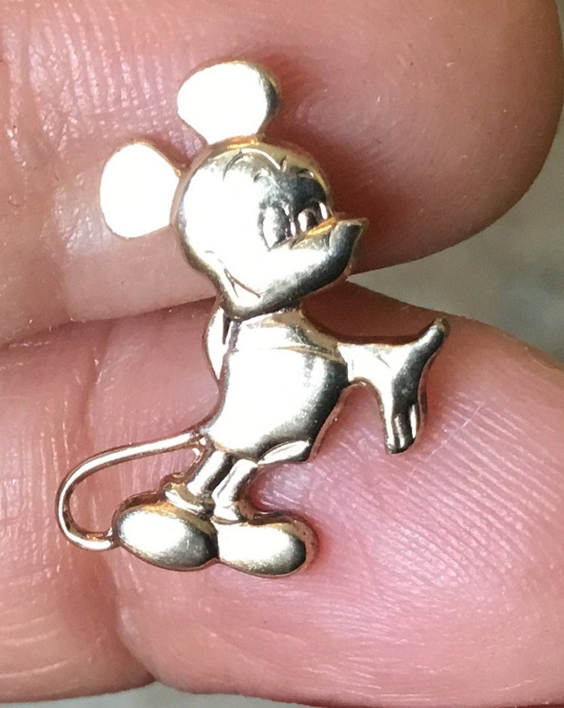 Vintage Sterling Silver Mickey Mouse Pin - Etsy