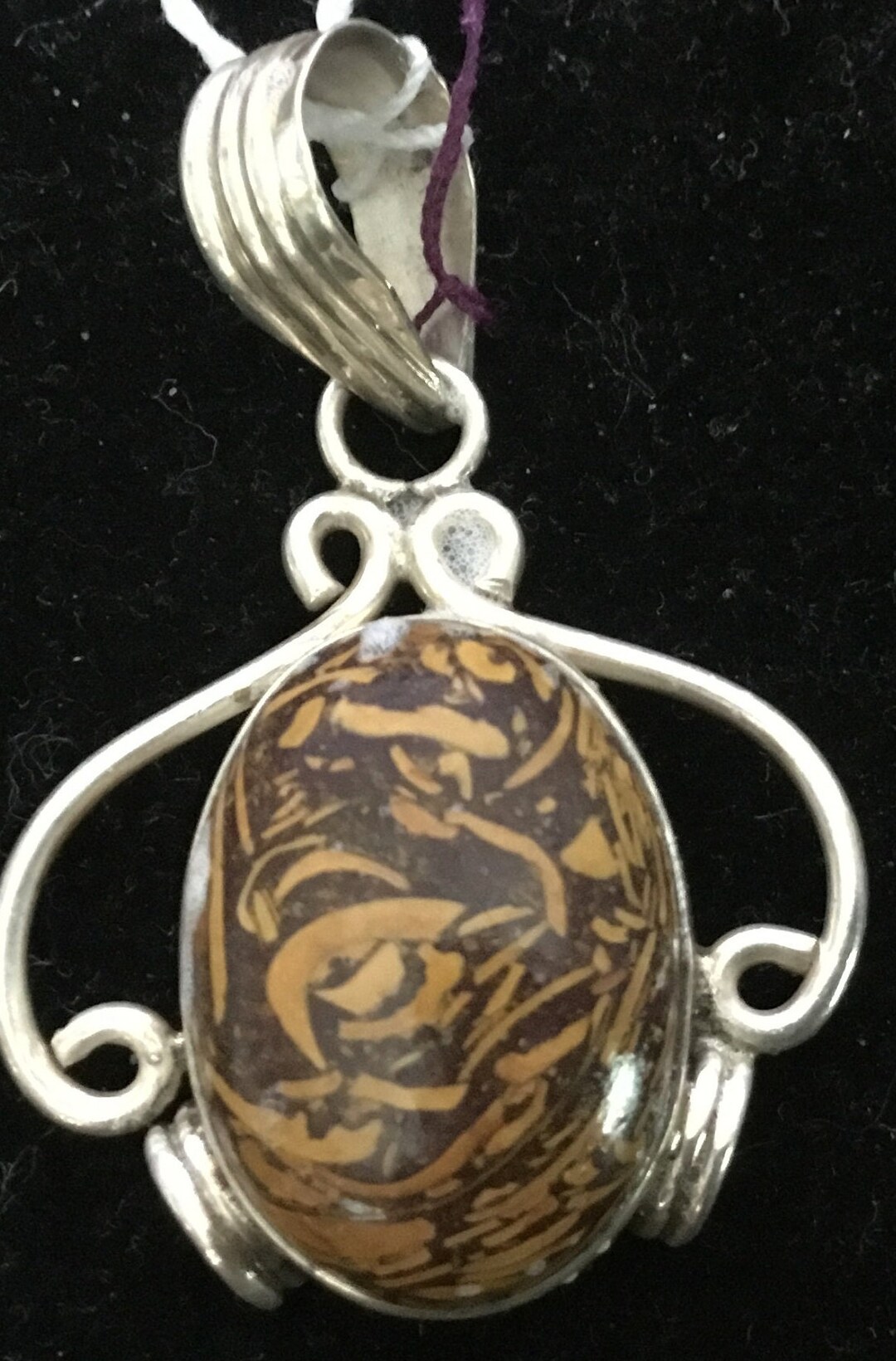 Sterling Silver Miriam Stone Pendant - Etsy