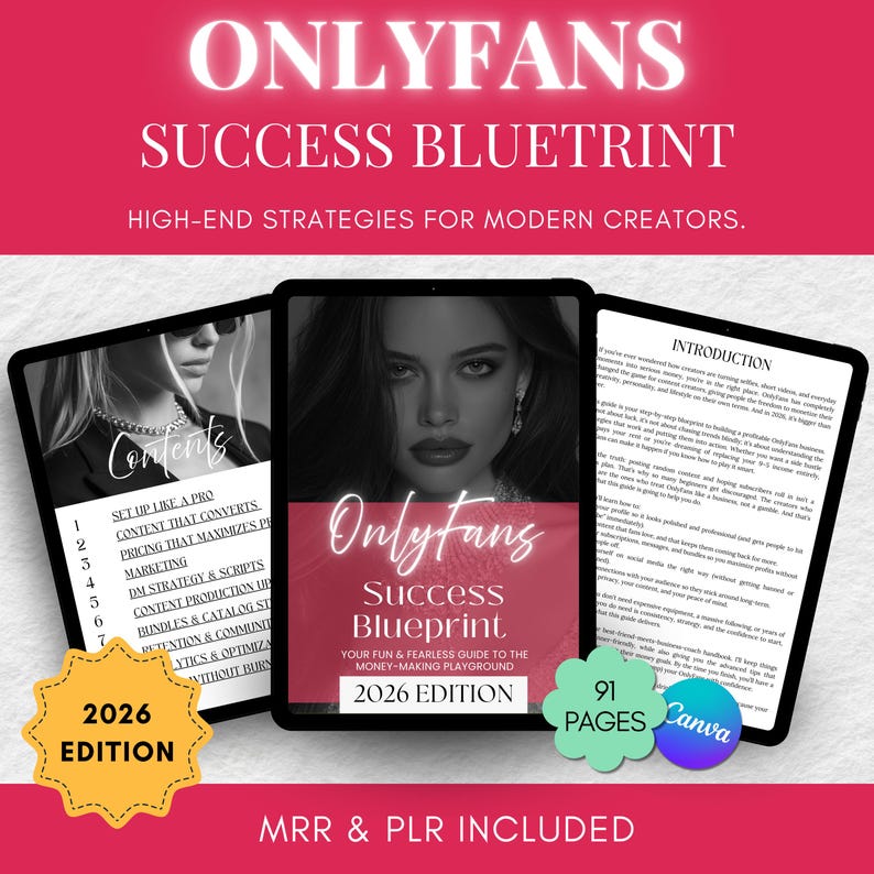 Onlyfans Success Blueprint 2026 | Beginner Creator Guide | Pricing, Content, Safe Marketing, DM ...