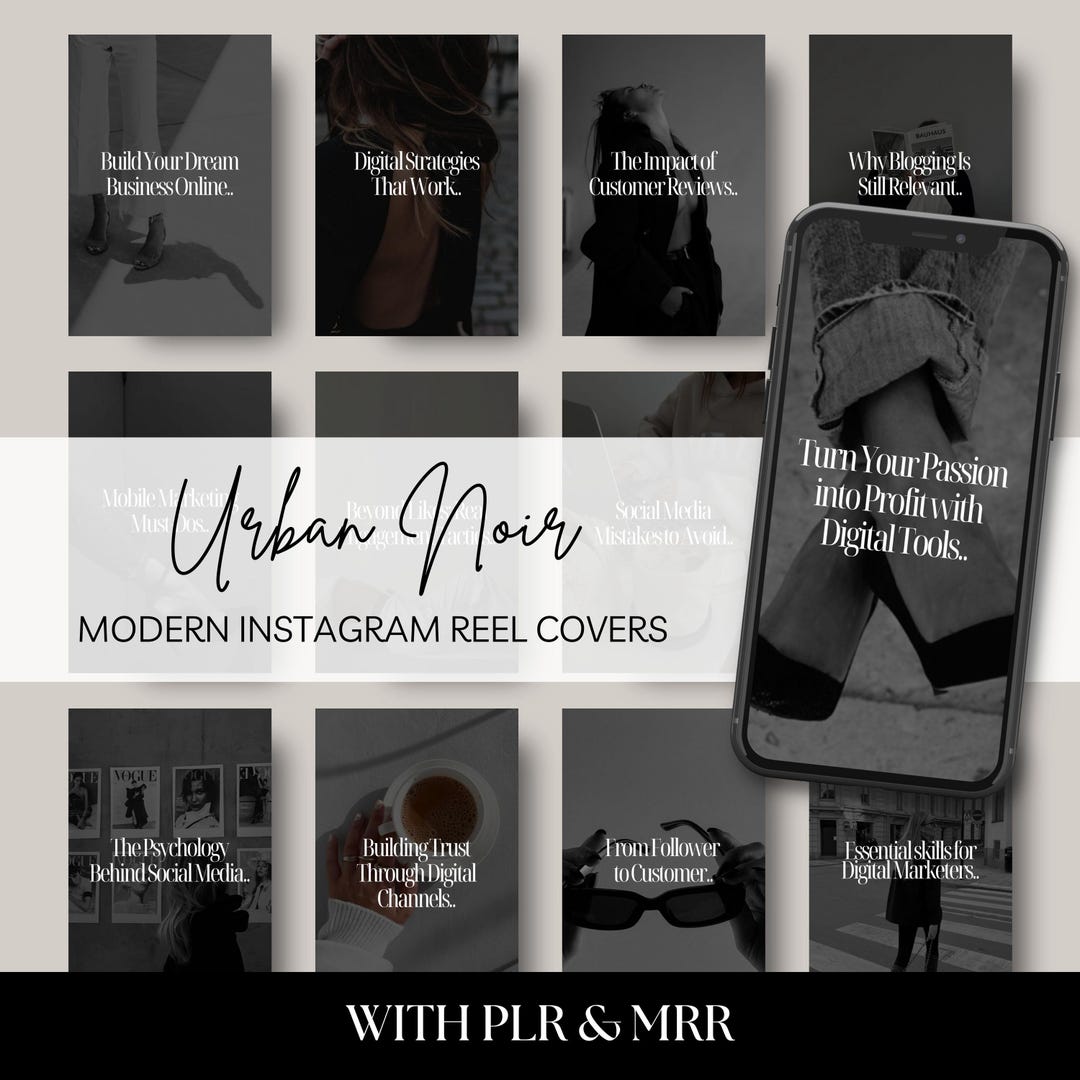 60 Modern Instagram Reel Covers | Instagram Reel Covers MRR | Canva ...