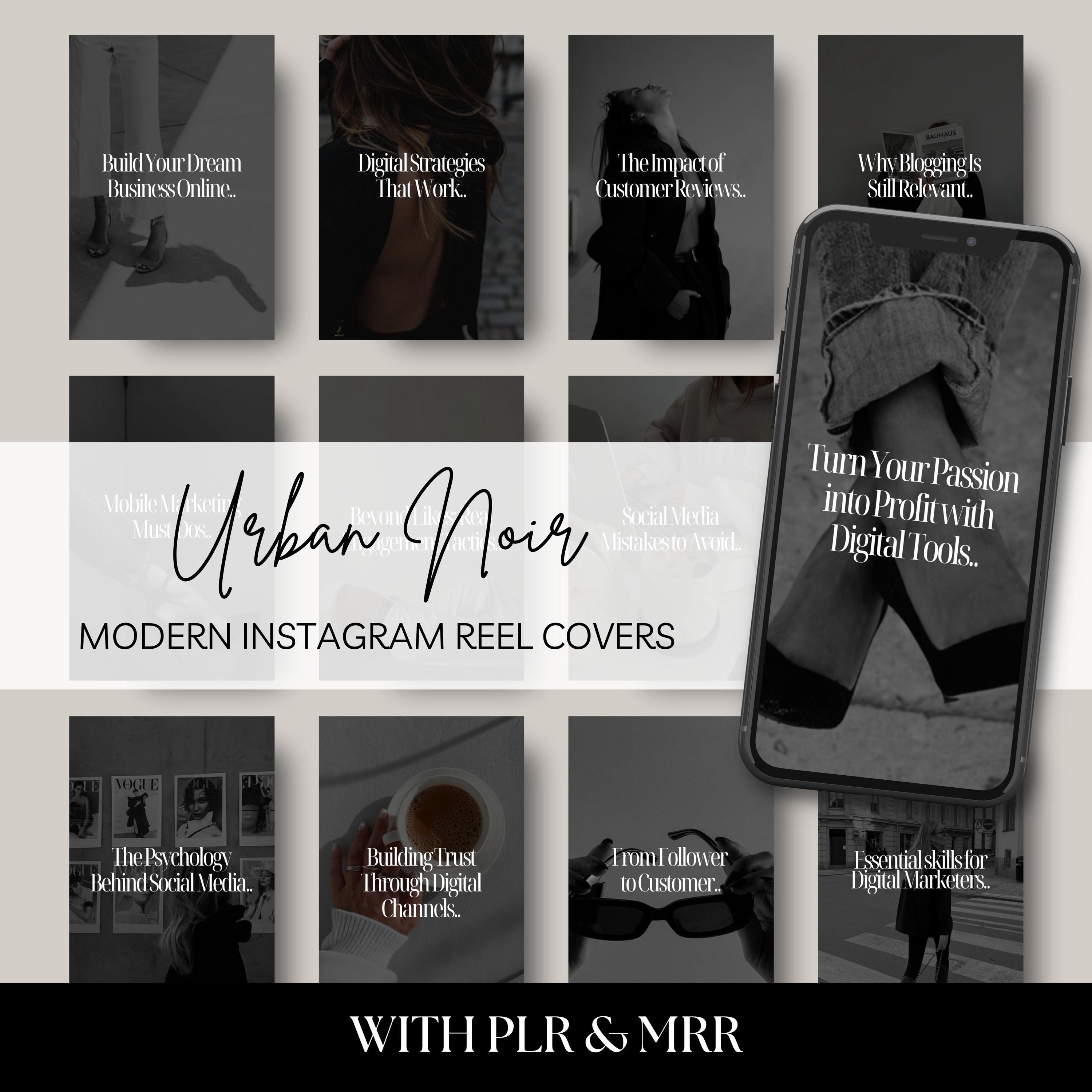 60 Modern Instagram Reel Covers Instagram Reel Covers MRR Canva Reel ...