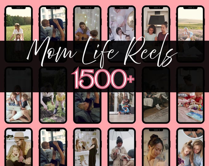 100 Motherhood Instagram Reels Templates, Editable Canva Mom Life ...