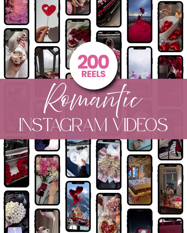 Valentine's Day Reels | Romance Aesthetic Video Reels for Instagram & Tiktok | Digital Marketing ...