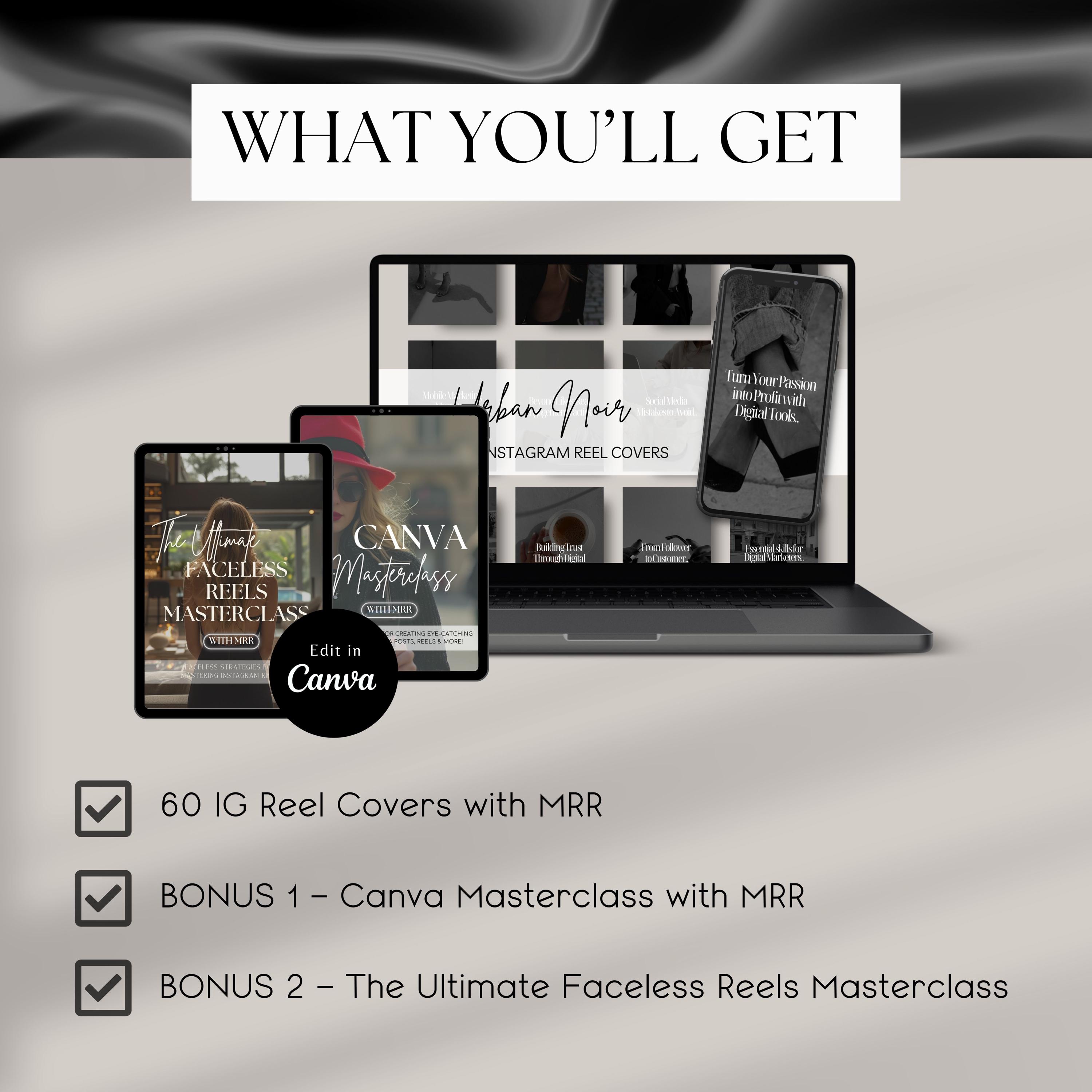 60 Modern Instagram Reel Covers Instagram Reel Covers MRR Canva Reel ...
