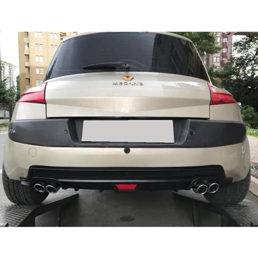 For Renault Megane 2 Rear Diffuser Black or Gray 4 Chrome - Etsy