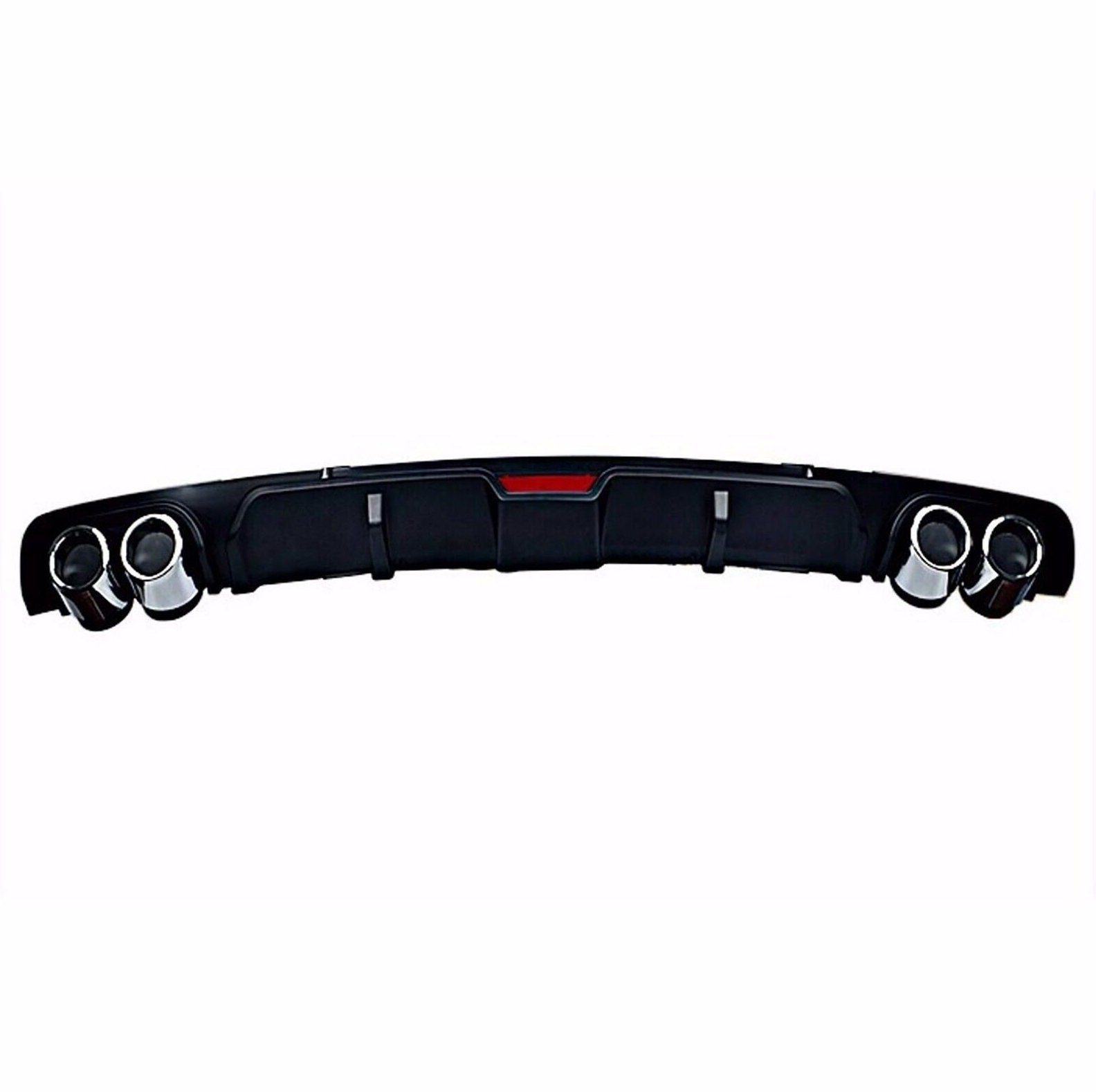 For Skoda Octavia Rear Diffuser Black or Gray 4 Chrome Exhaust View ...