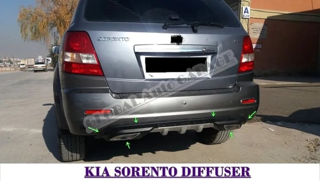 For Kia Sorento Rear Diffuser Black or Gray Chrome Exhaust - Etsy Ireland