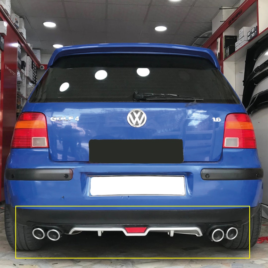 For Vw Golf Mk4 Rear Diffuser Black or Gray 4 Chrome Exhaust - Etsy