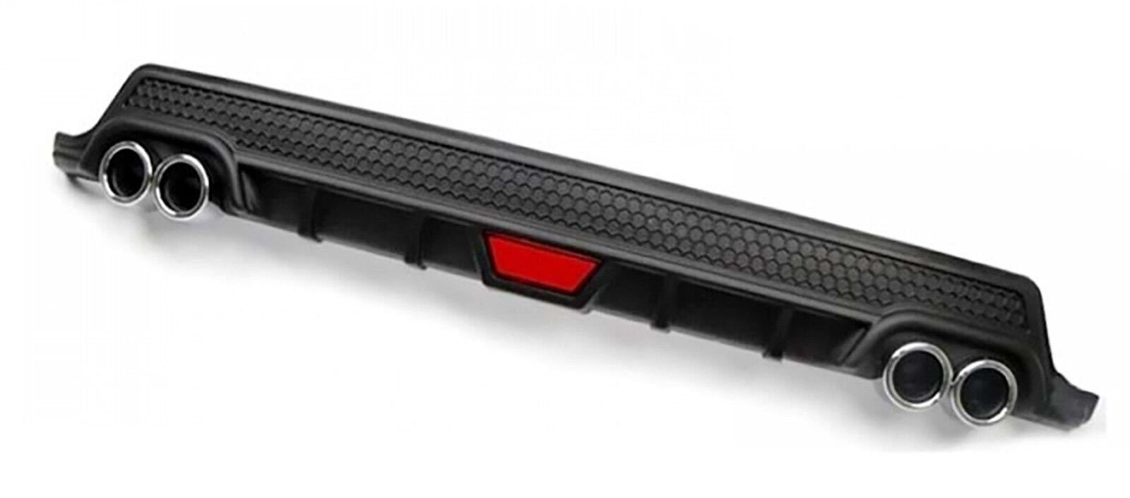 For Ford Focus 2 Rear Diffuser Black or Gray 4 Chrome Exhaust View Rear ...