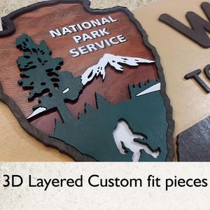 National Park Service Welcome Sign, Custom National Park Sign, National ...