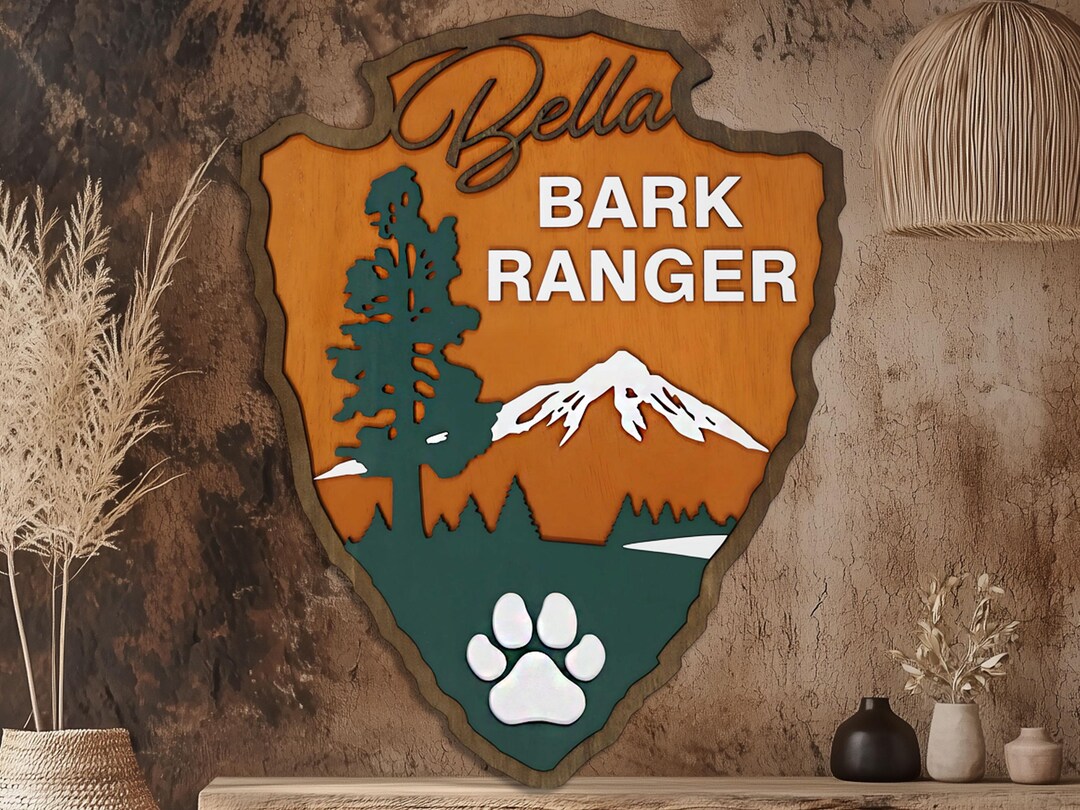 Personalized Bark Ranger National Park Arrowhead Sign - Etsy