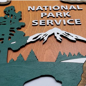Handcrafted National Park Service Arrowhead Sign: Personalized NPS ...