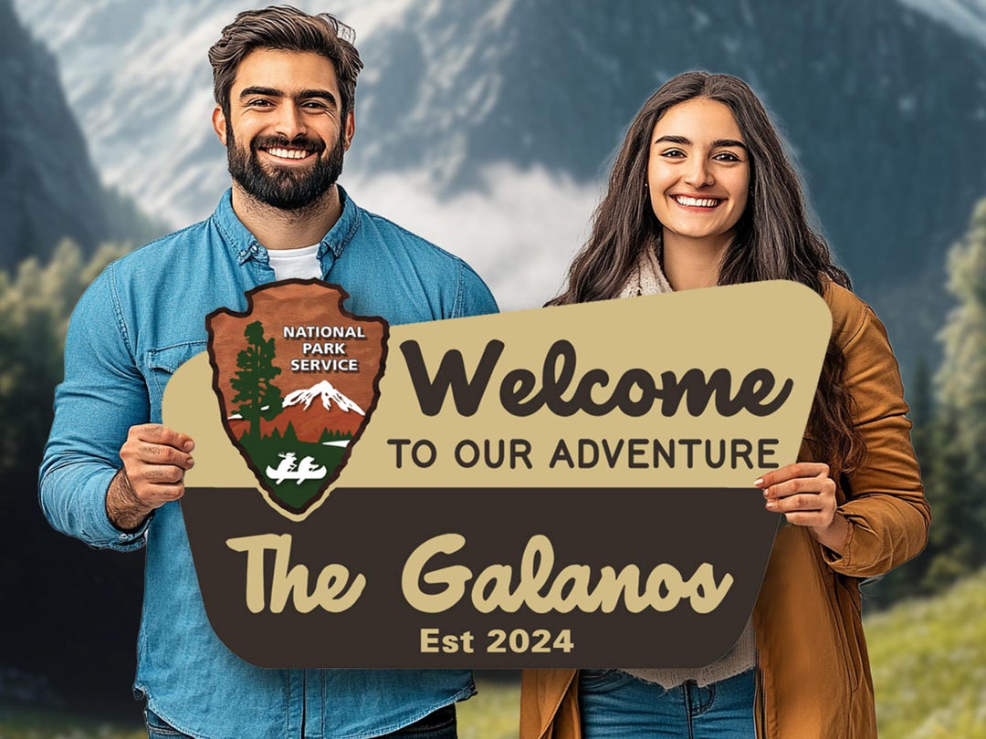 Wedding Welcome Sign Nature Lover Baby Shower Wedding Reception NPS ...