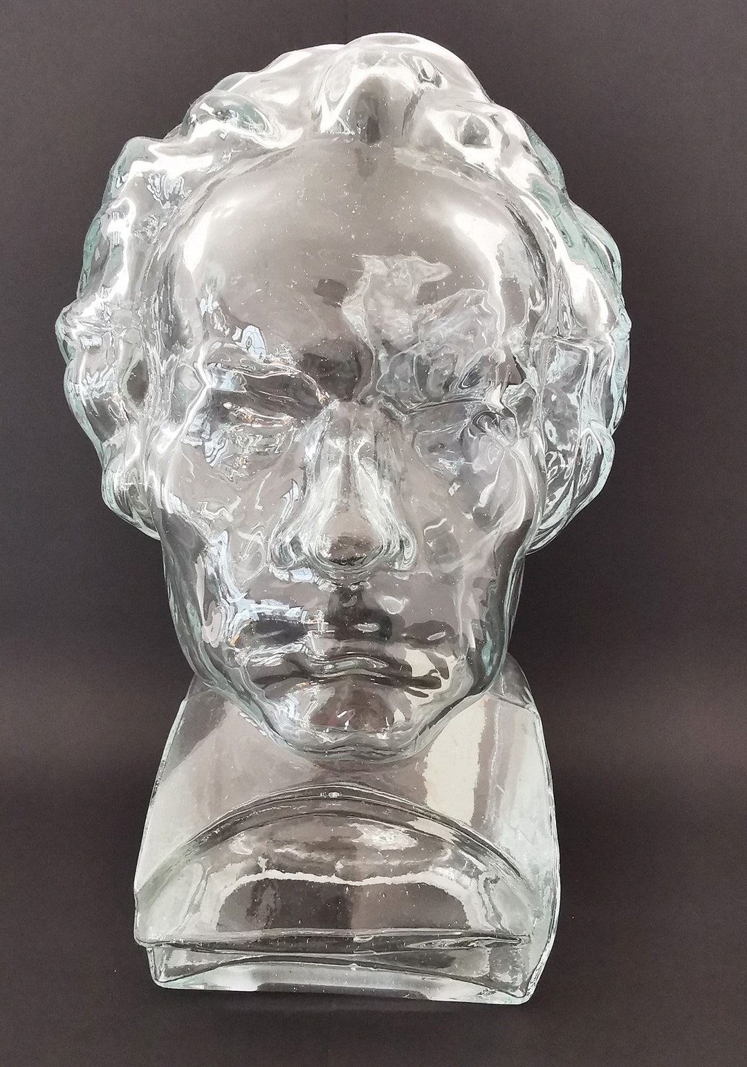 Vintage Glass Bust of Ludwig Van Beethoven – Ingrid Glassworks Germany ...