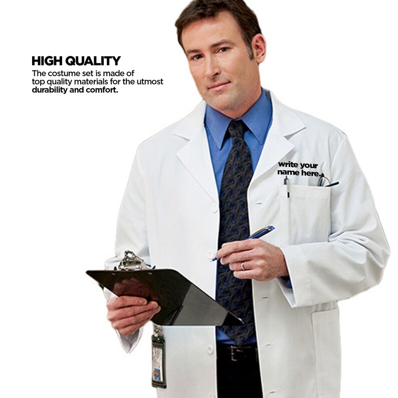 Custom Embroidered Lab Coat | Personalized Medical Coat With Name ...