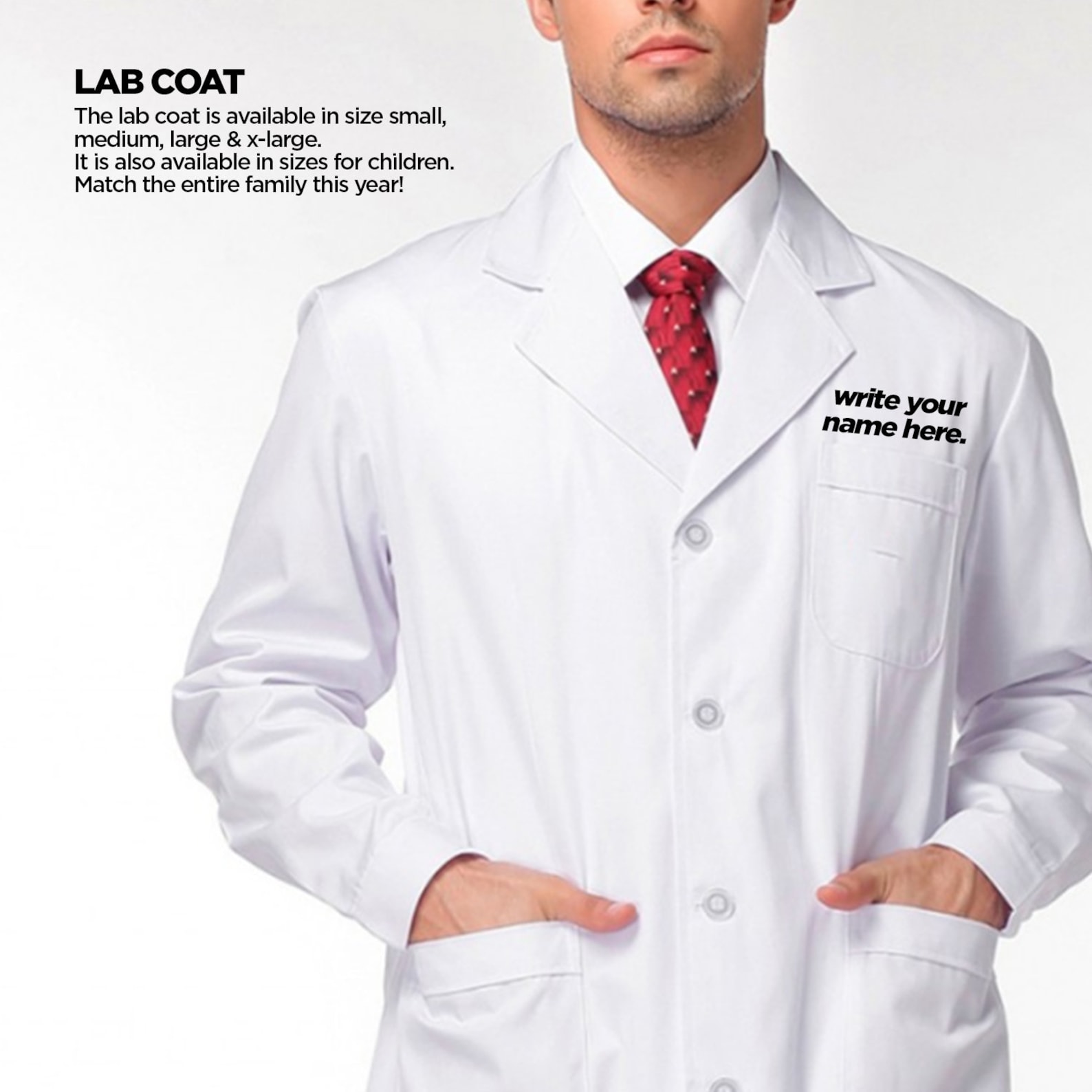 Custom Embroidered Lab Coat | Personalized Medical Coat With Name ...