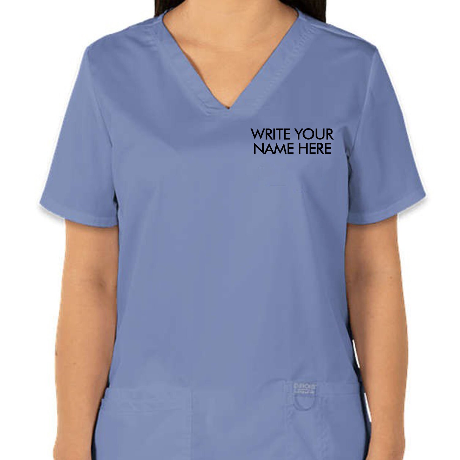 Personalized Scrubs Top With Custom Embroidery | Premium Fabric Medical ...