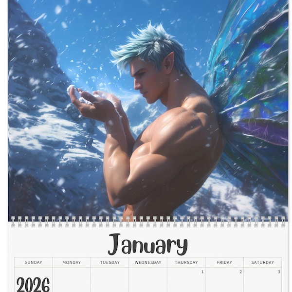 2026 Male Calendar - Etsy