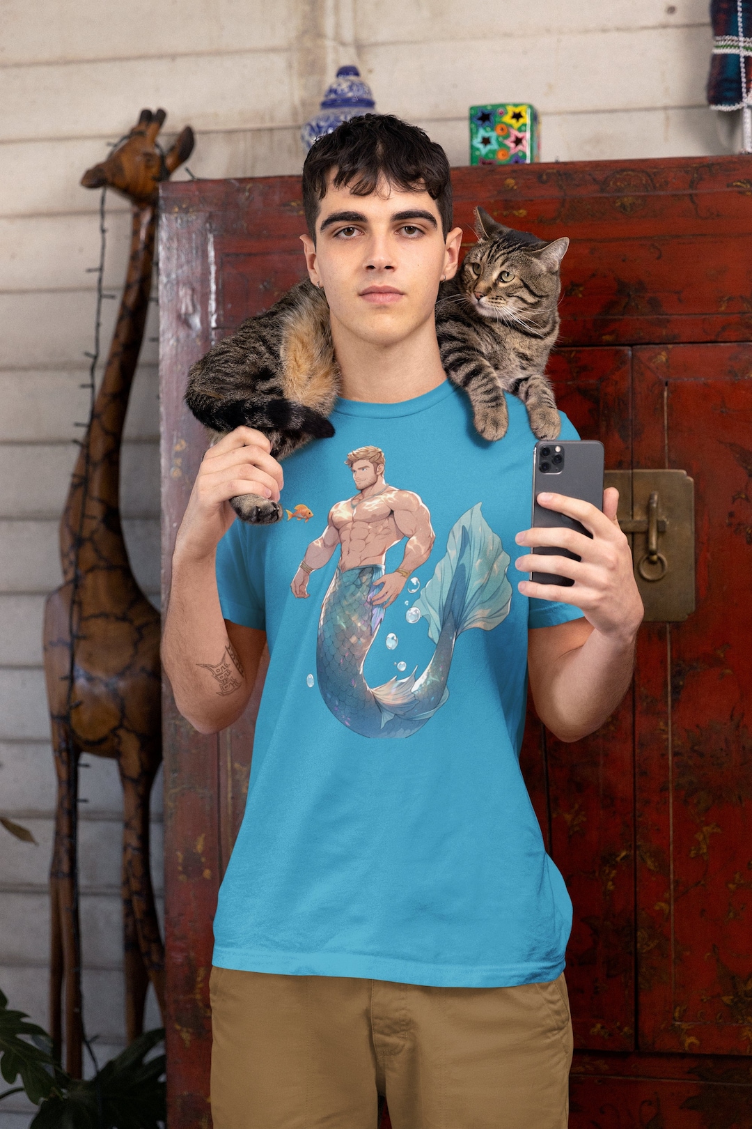 Bluefin Merman | Unisex Tee | Mesmerizing Merman Fashion | Captivating ...