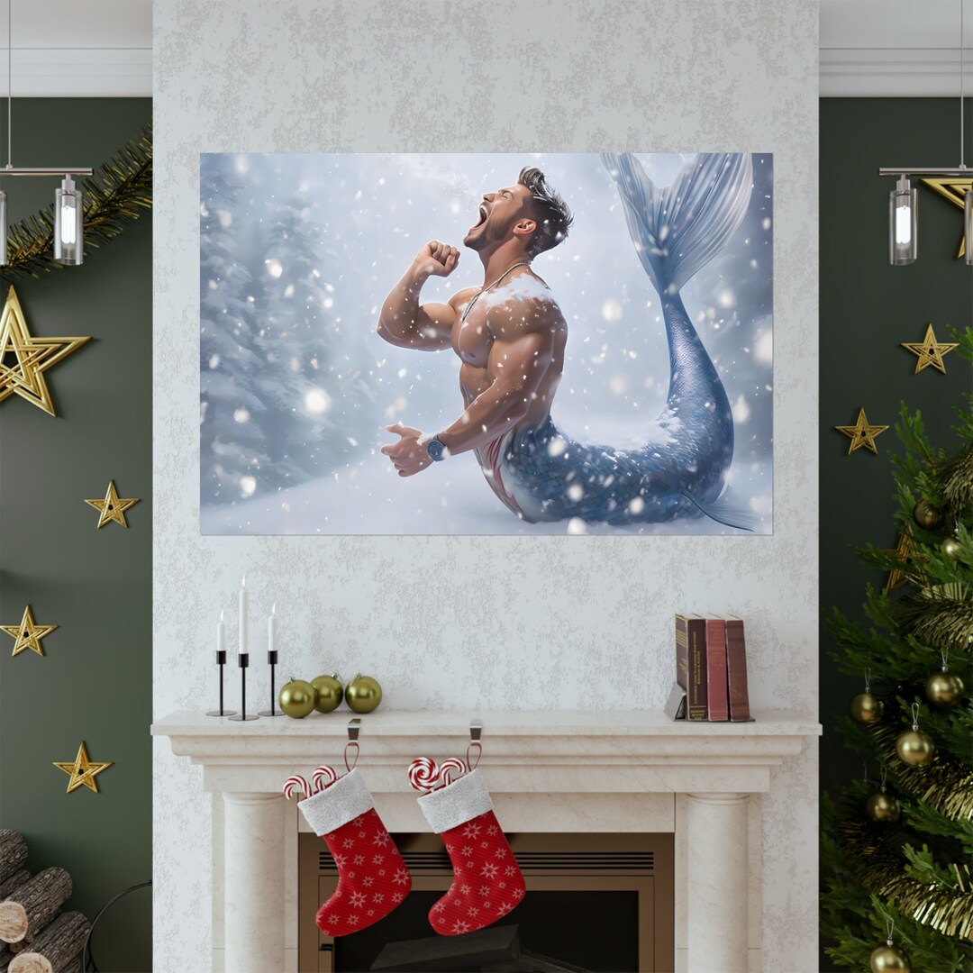 Mermen of 2024 Poster Collection Poster Version of 2024 Calendar Mermen ...