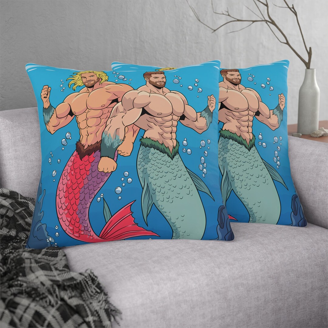 Enchanted Merman Harmony Waterproof Pillow Dive Into Enchantment With ...