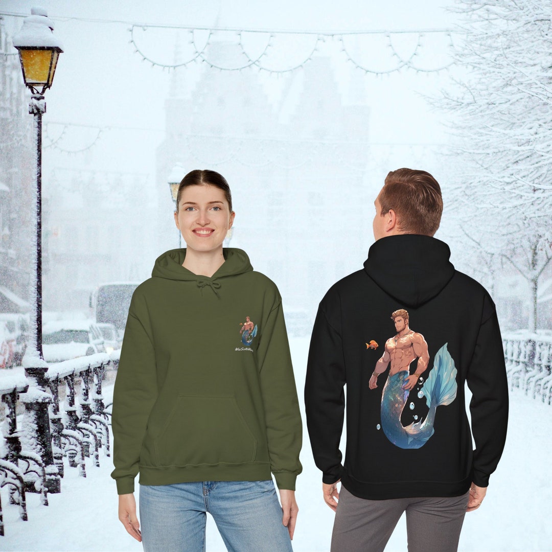 Bluefin Merman Hoodie Unisex Hoodie Vibrant Merman Design Unique and ...