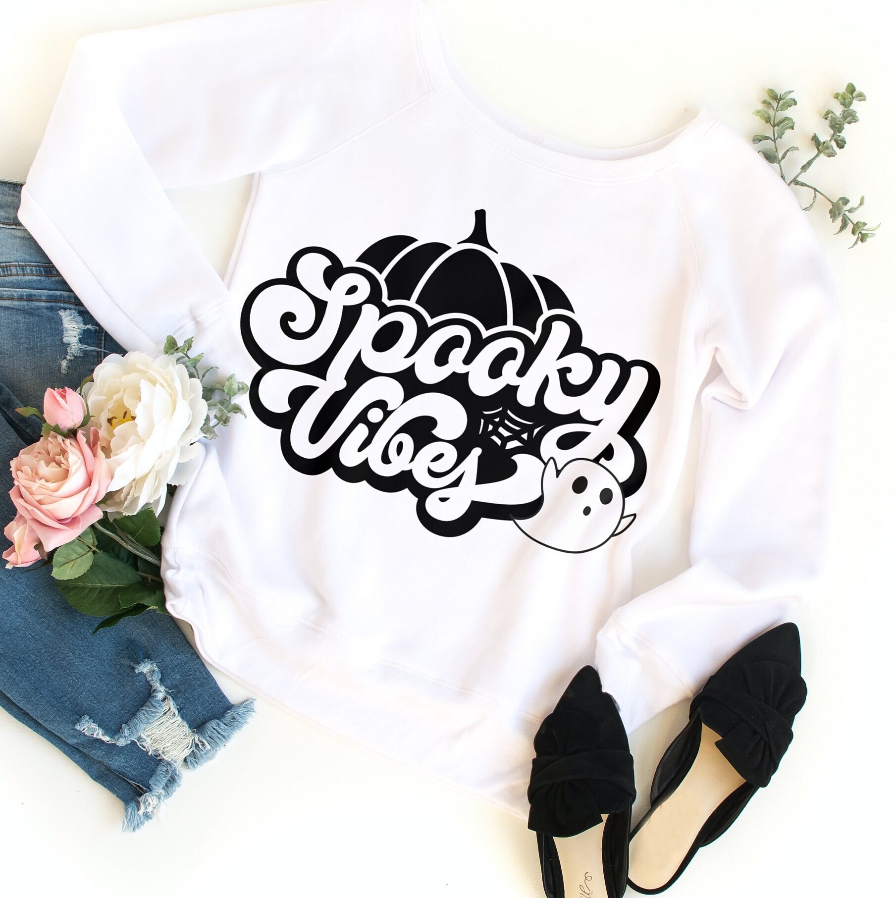 Spooky Vibes SVG PNG Spooky Season Svg Ghost Svg Boo Svg - Etsy