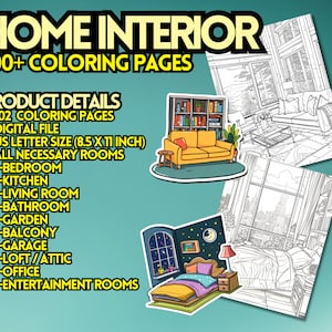 100+ Home Interior Coloring Pages, Interior Design Coloring Sheets ...
