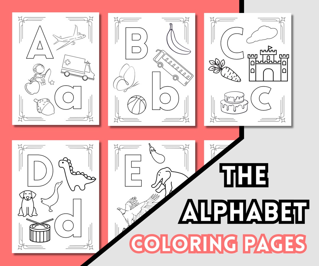 Alphabet Coloring Pages for Kids, Printable Alphabet Coloring Pages ...
