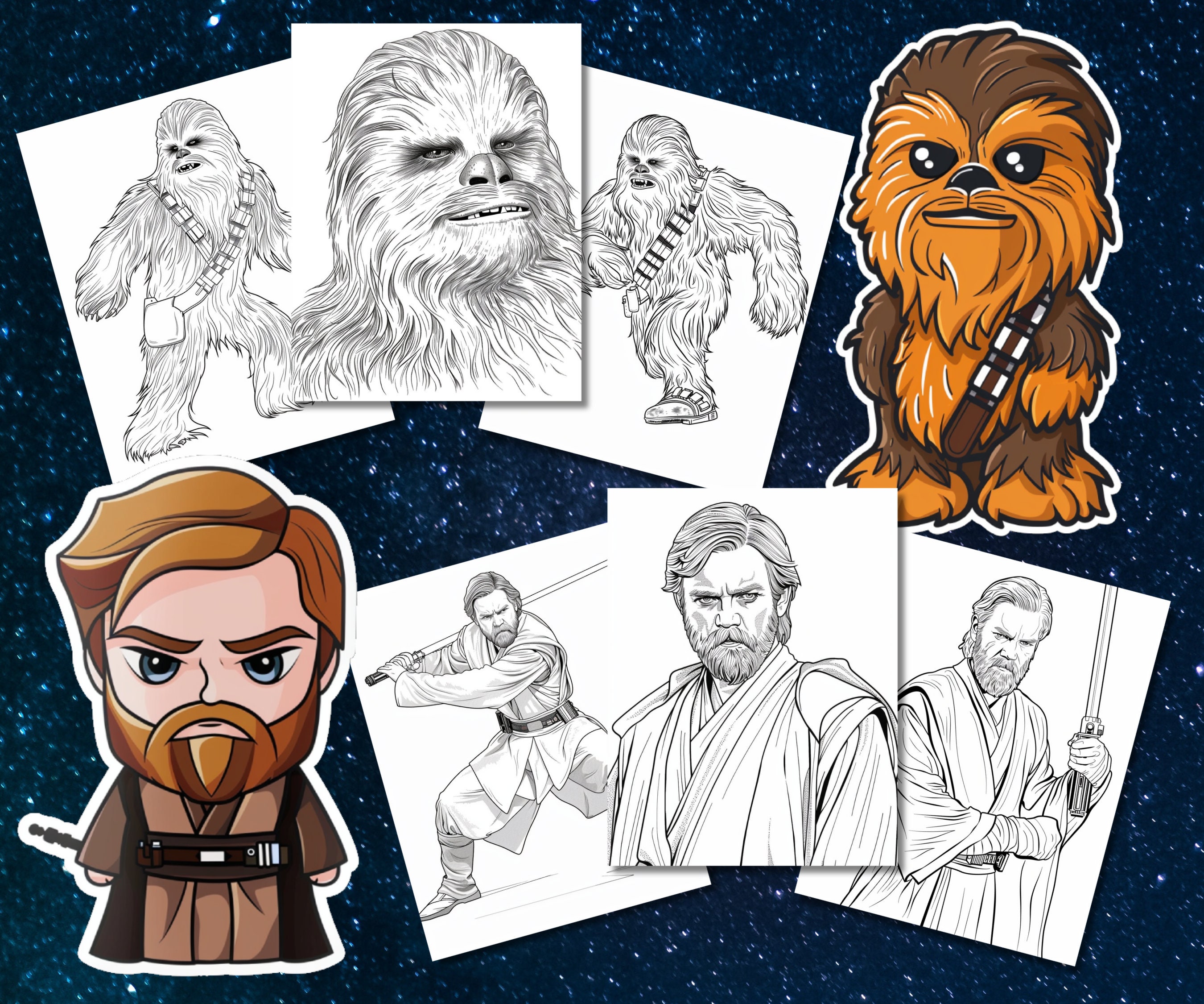 Star Wars Coloring Pages, 100+ Coloring Sheets, Star Wars Characters ...