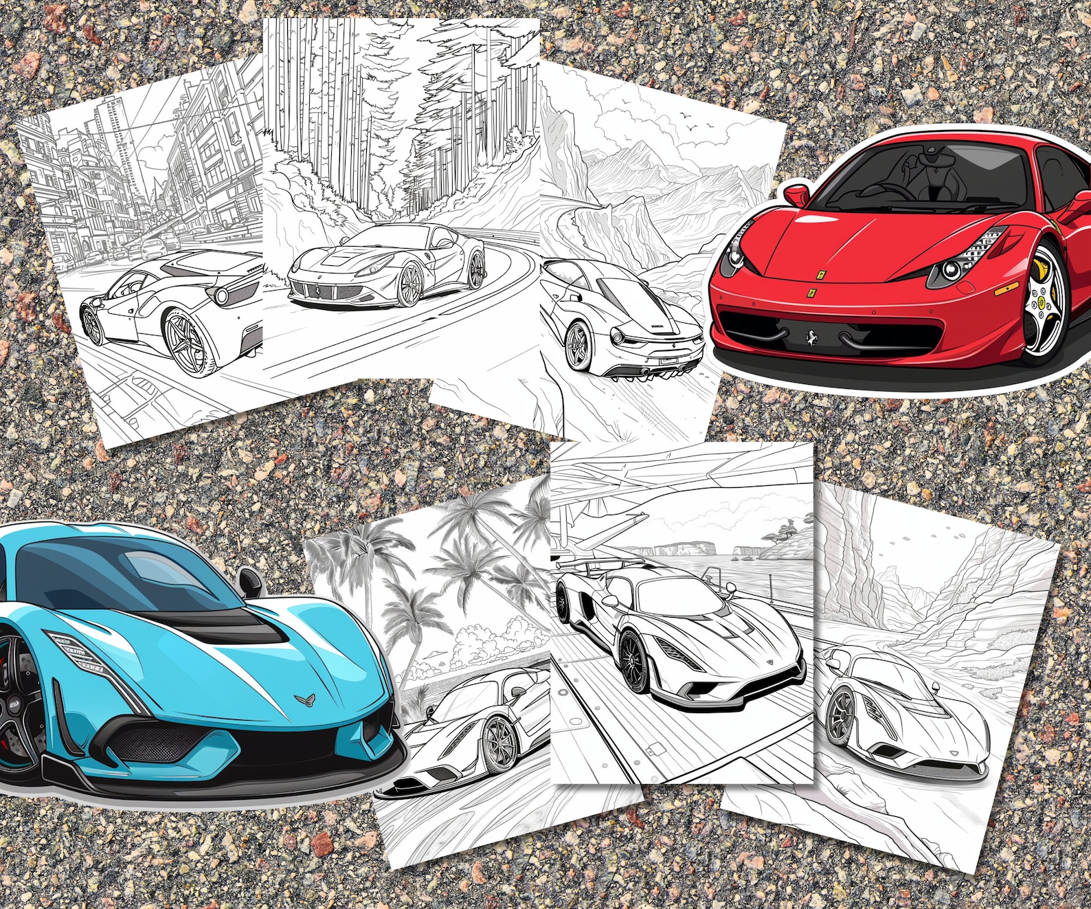 100+ Super Cars Coloring Pages, for Kids and Adults, Supercars, Cars ...