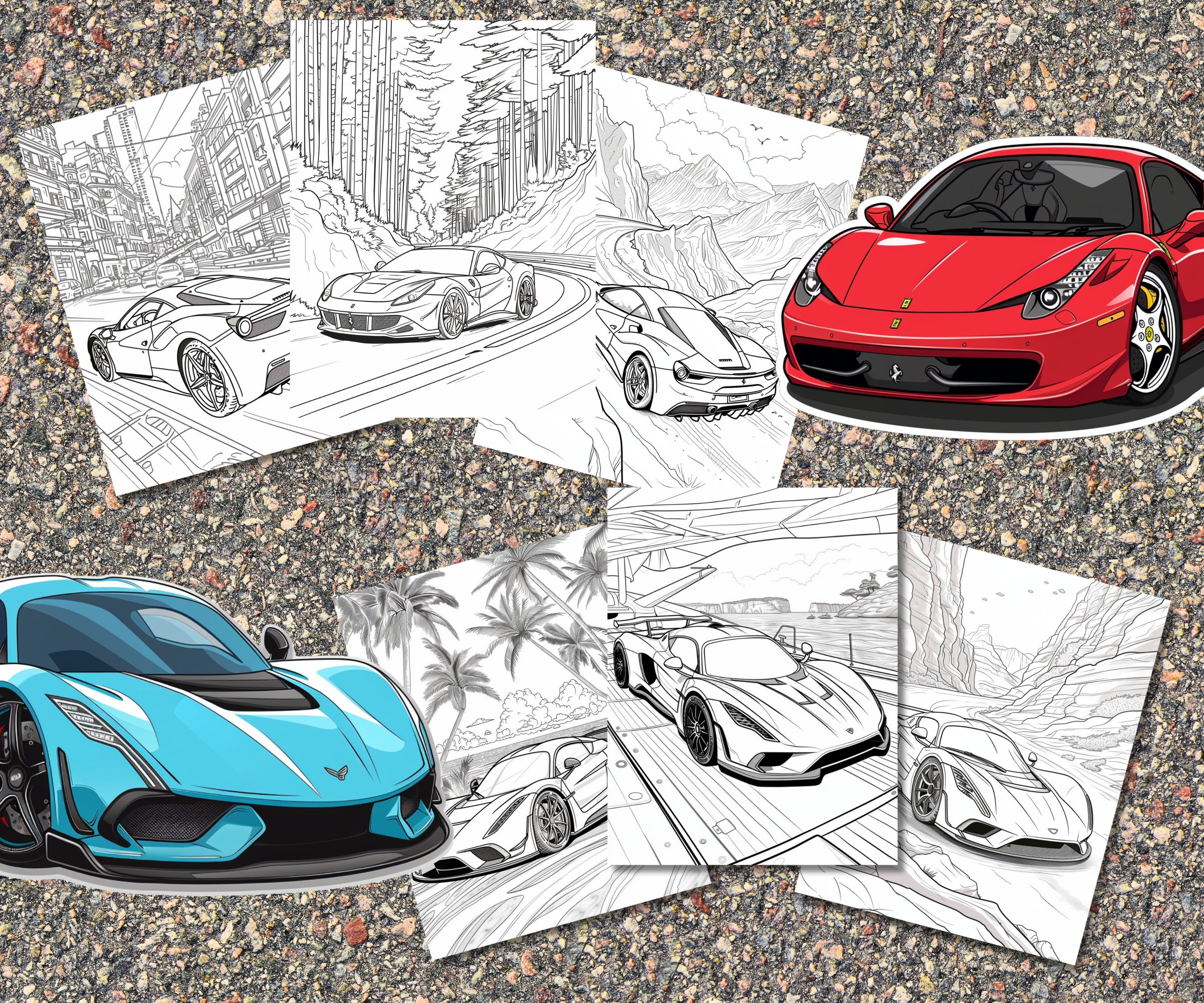 100+ Super Cars Coloring Pages, for Kids and Adults, Supercars, Cars ...