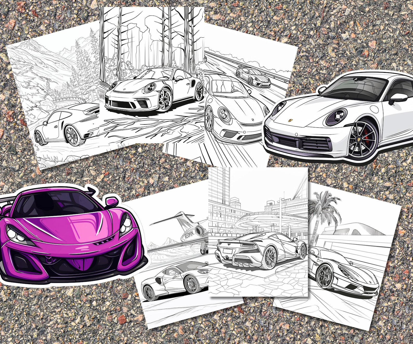 100+ Super Cars Coloring Pages, for Kids and Adults, Supercars, Cars ...
