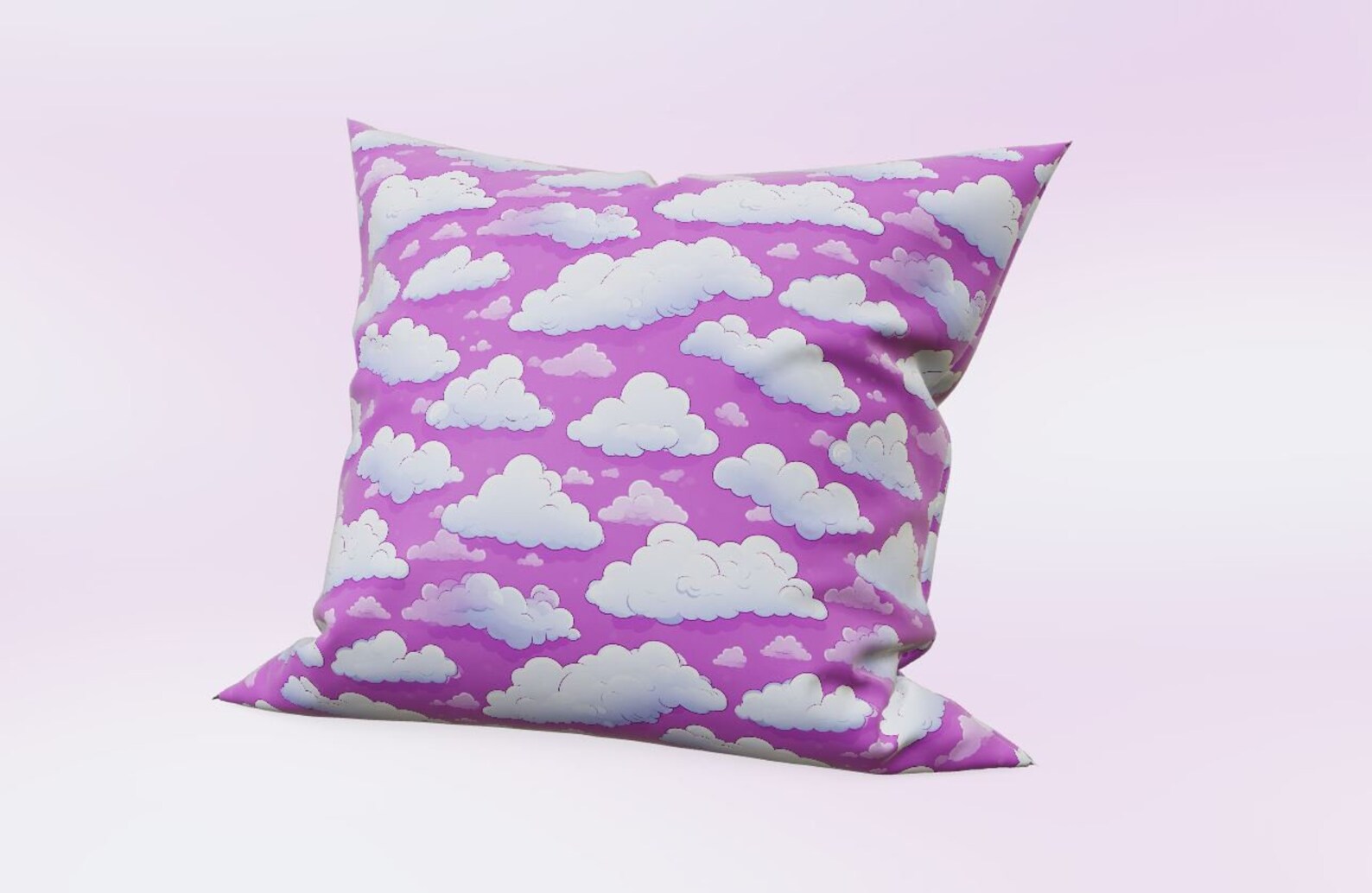 Cartoon Clouds Digital Papers, Cartoon Sky, Playful Cloud Patterns ...