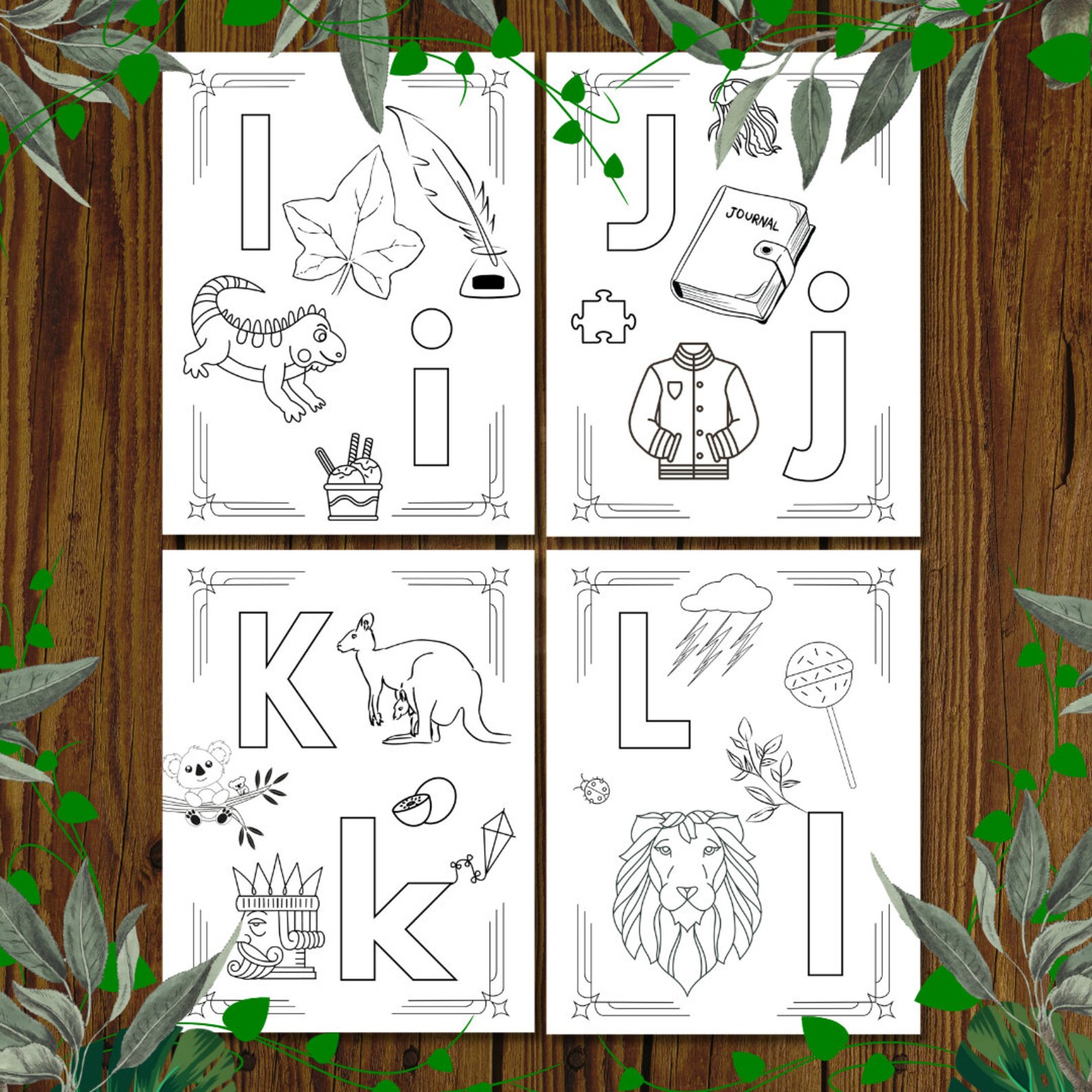 Alphabet Coloring Pages for Kids, Printable Alphabet Coloring Pages ...