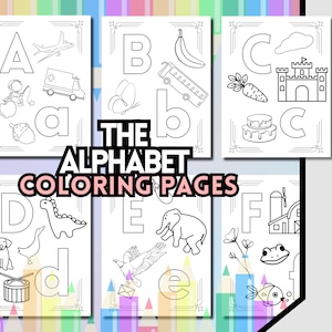 Alphabet Coloring Pages for Kids, Printable Alphabet Coloring Pages ...