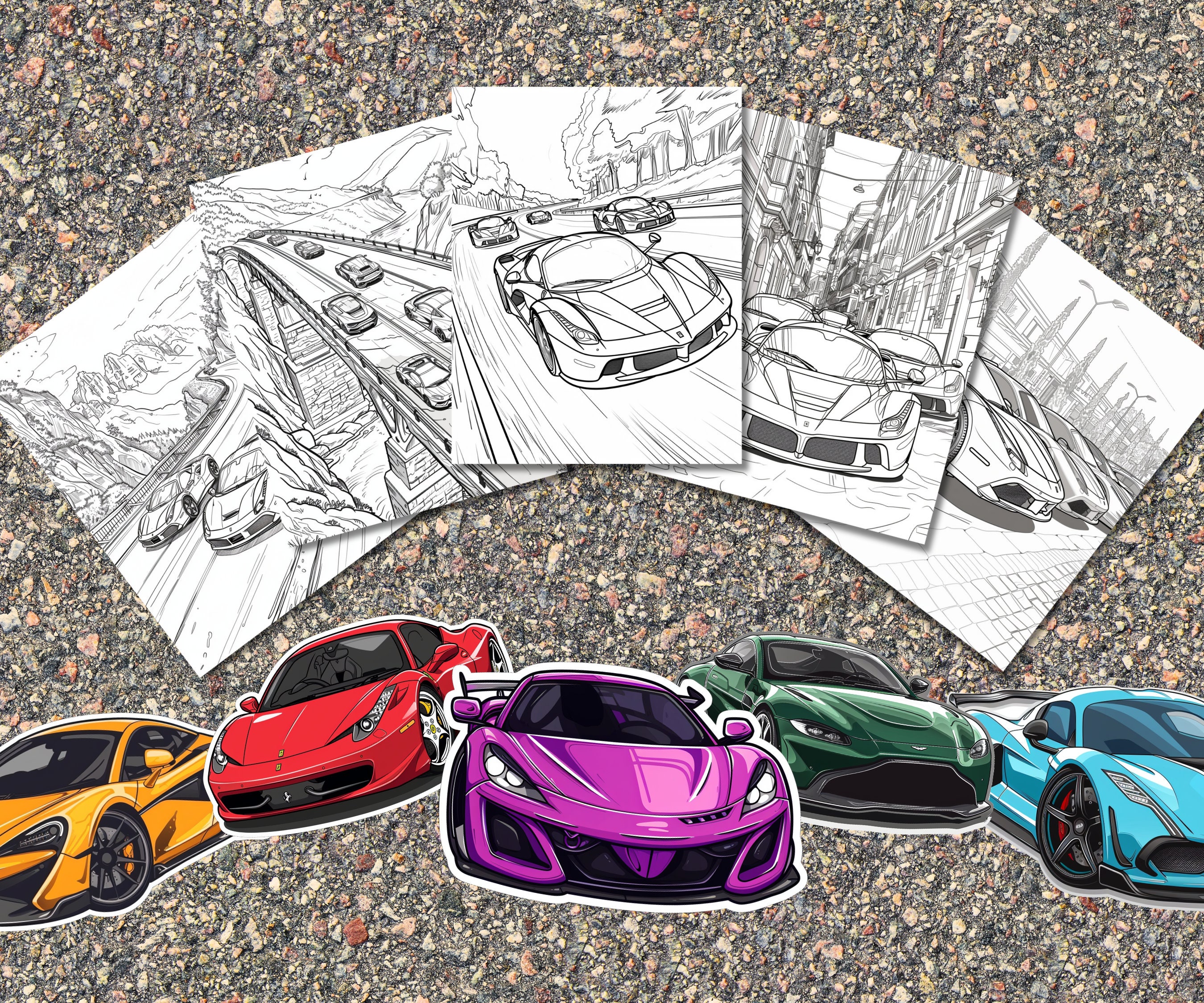 100+ Super Cars Coloring Pages, for Kids and Adults, Supercars, Cars ...