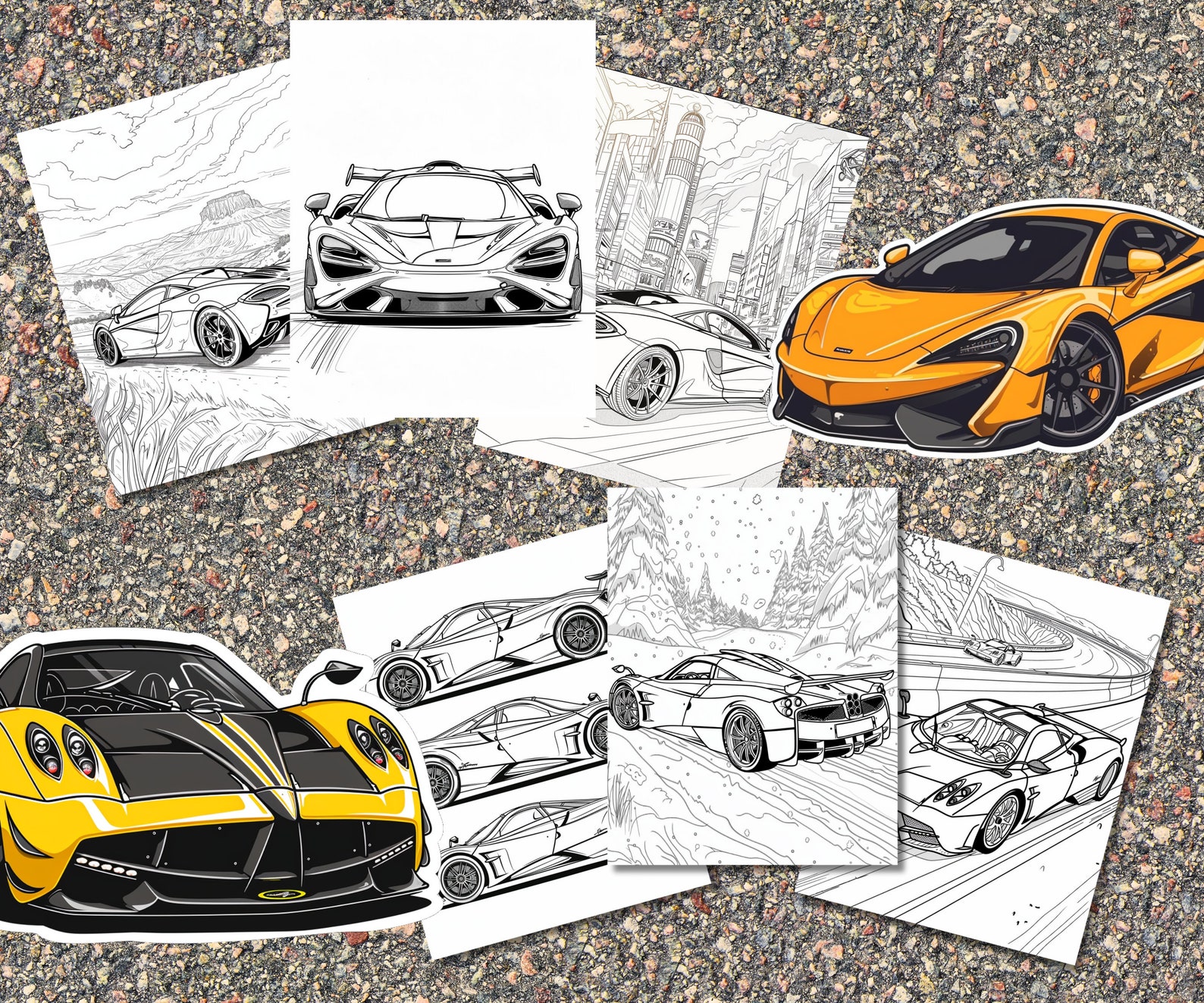100+ Super Cars Coloring Pages, for Kids and Adults, Supercars, Cars ...