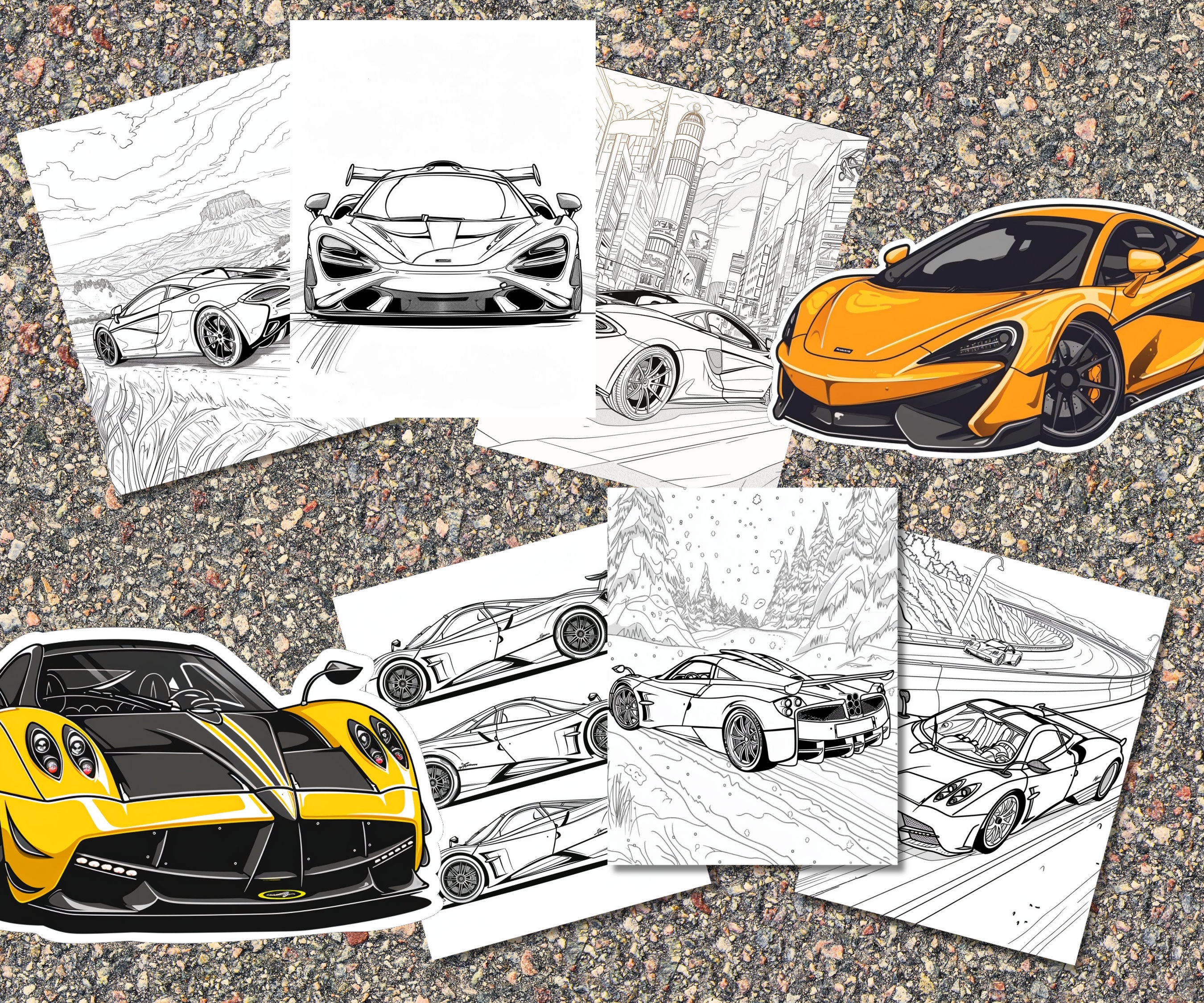 100+ Super Cars Coloring Pages, for Kids and Adults, Supercars, Cars ...