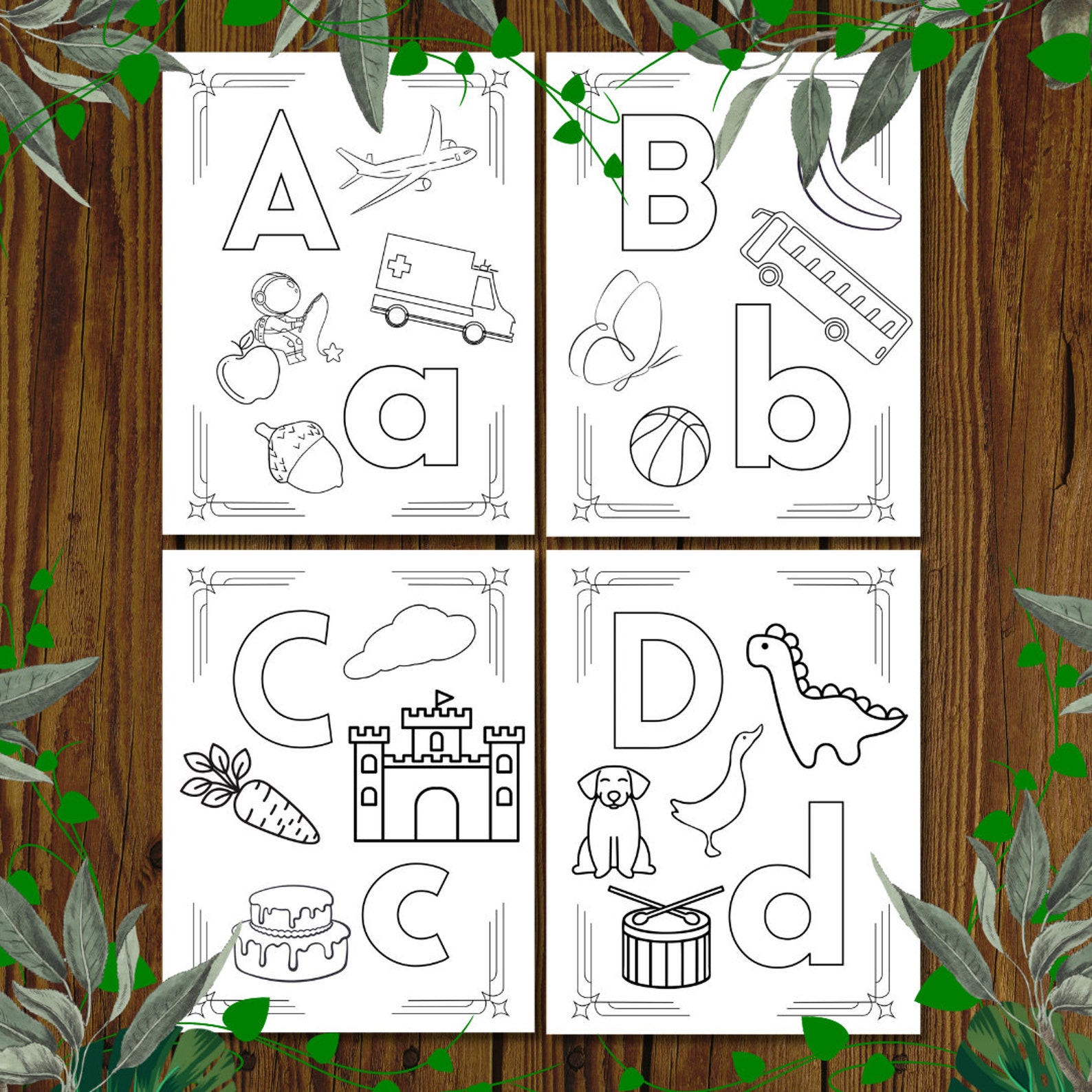 Alphabet Coloring Pages for Kids, Printable Alphabet Coloring Pages ...