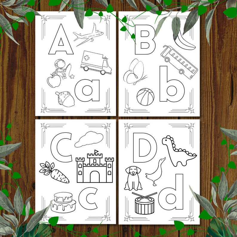 Alphabet Coloring Pages for Kids, Printable Alphabet Coloring Pages ...