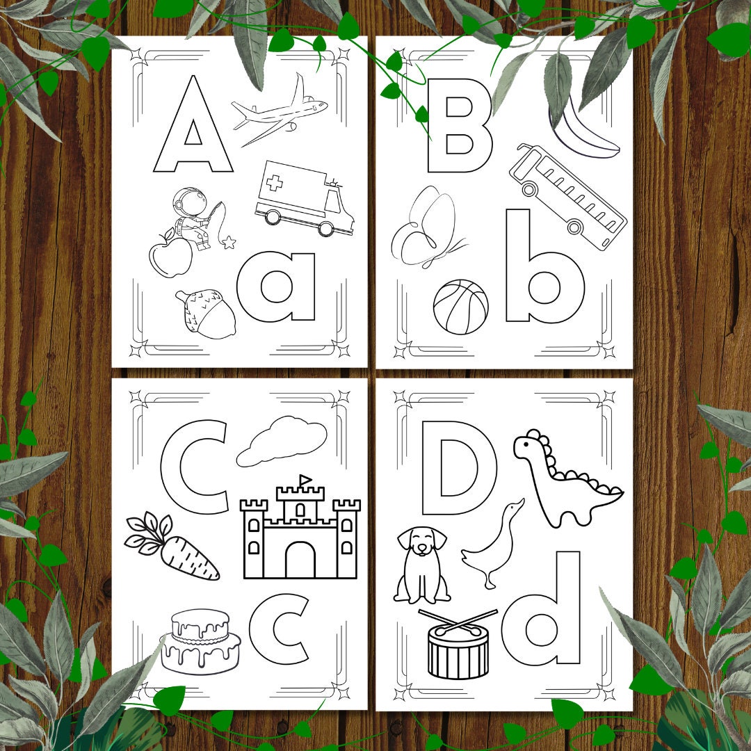 Alphabet Coloring Pages for Kids, Printable Alphabet Coloring Pages ...