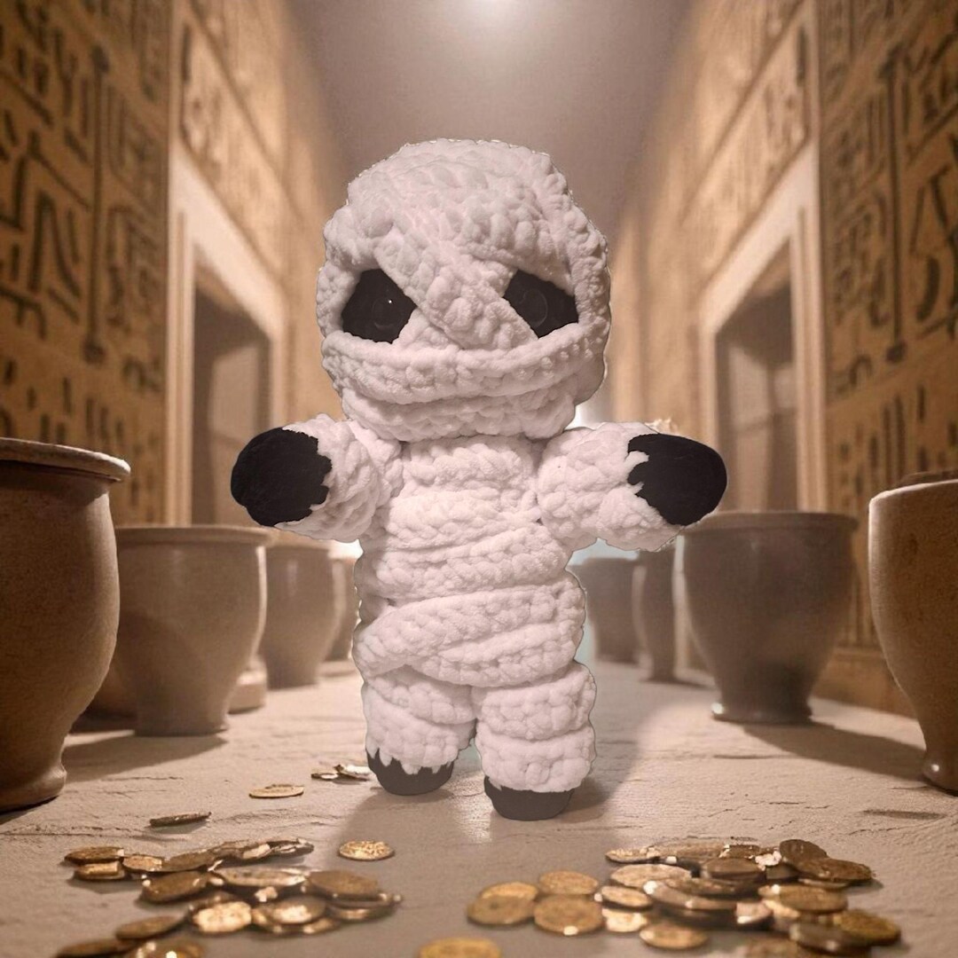 Mummy Amigurumi Crochet Plush - Cozy Cryptid Co - Etsy